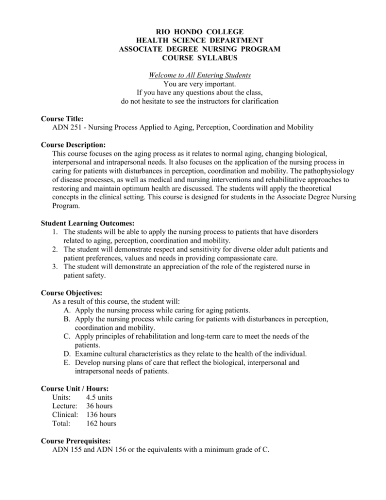 Course Description 2015
