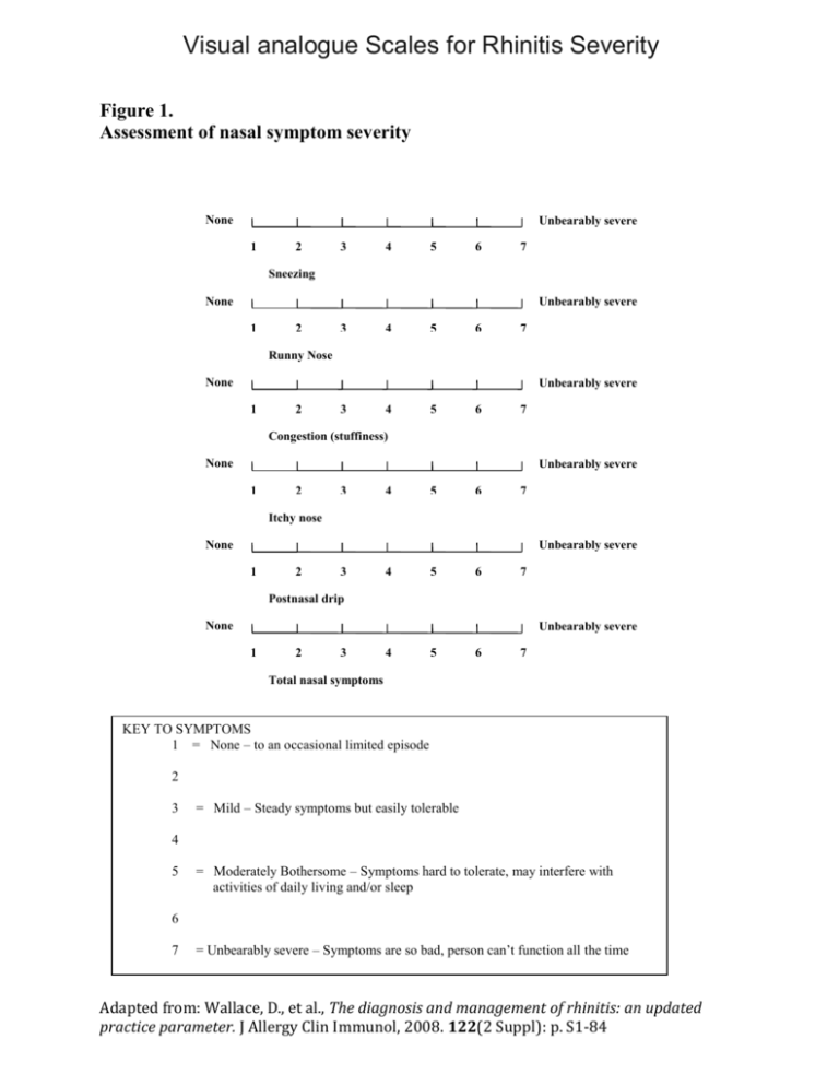 Figure 1. Assessment of nasal symptom severity