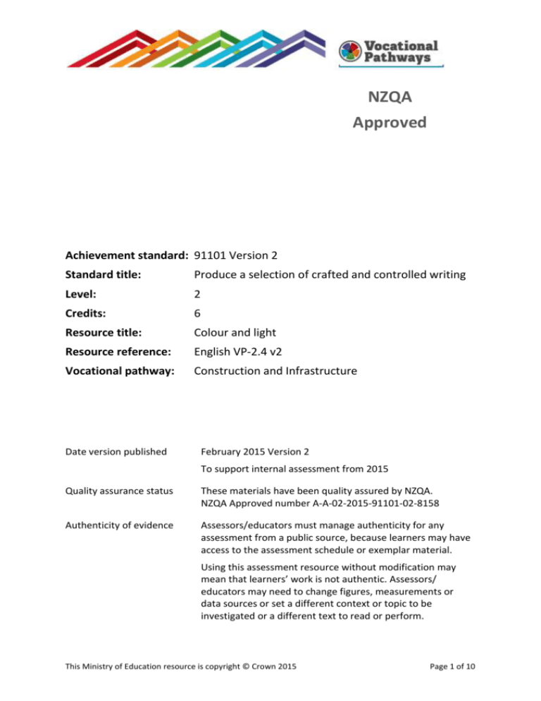 Resource A NCEA On TKI Resource A NCEA On TKI