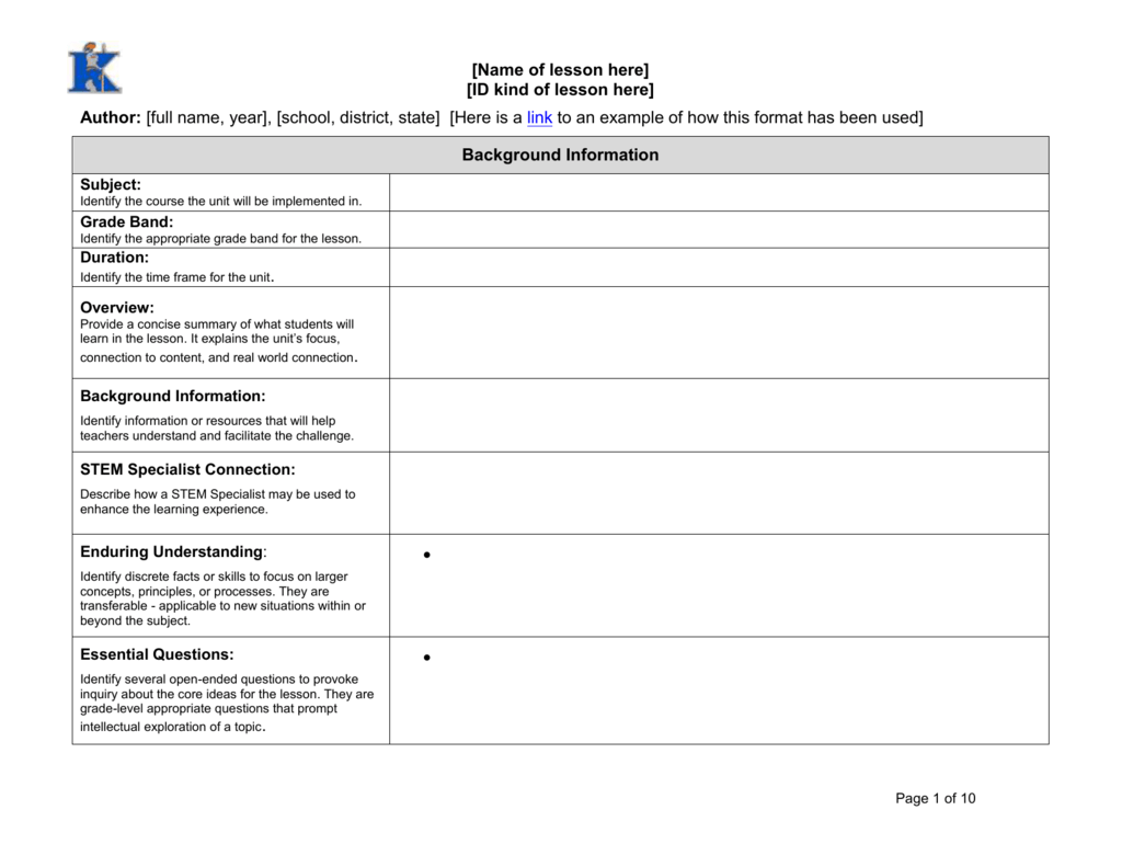 5E Lesson Plan Template 3 Columns Lewis Center For Educational