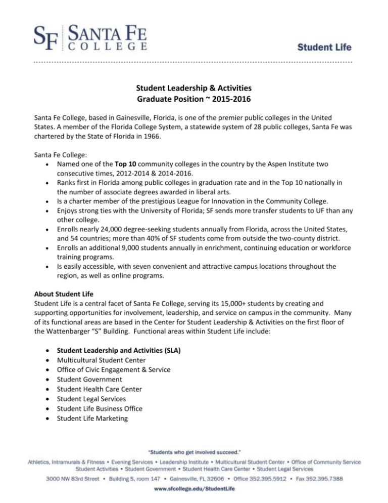 Santa Fe Student Leadership & Activities 2015-2016