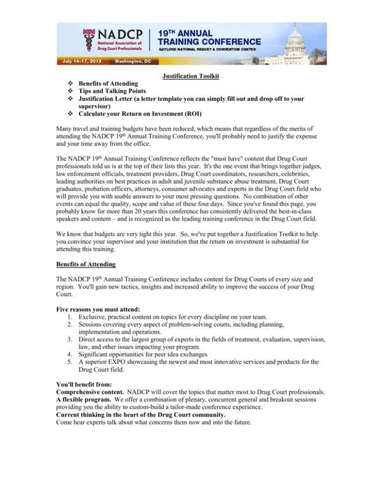 Sample Justification Letter