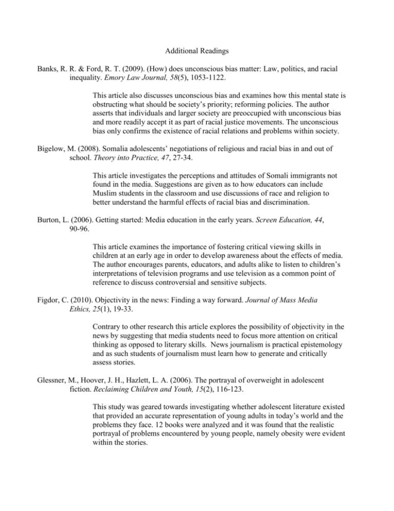 Reading List