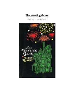 ThE wEsTiNg GaMe Directions: Pick four questions from each