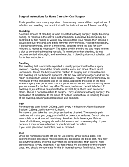 Post-op Instructions - Tooth Extraction