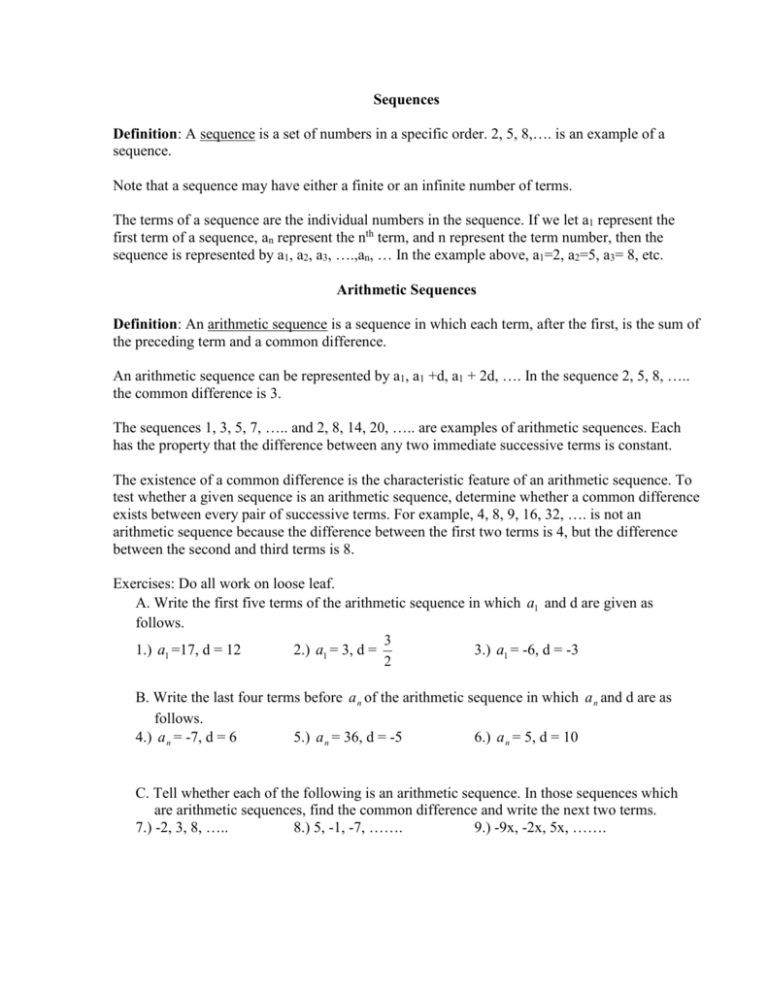 ArithmeticandgeometricSequencesHON