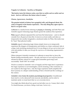 ARISTOTLE & THE ELEMENTS OF TRAGEDY