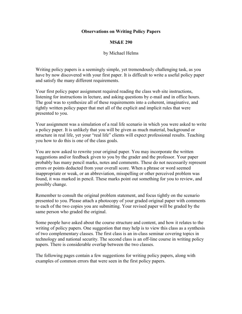 How To Write A Policy Paper Example Slideshare How To Write A Policy Paper Example Slideshare