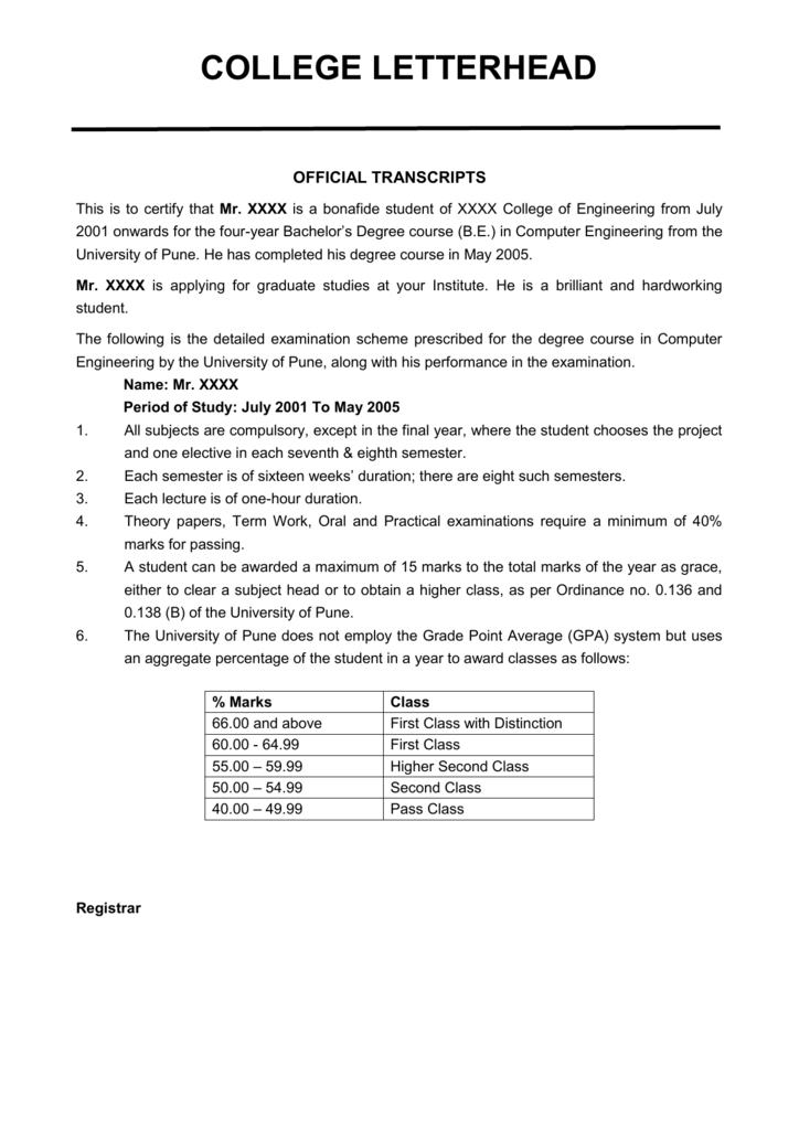 Sample Application For Transcript Classles Democracy
