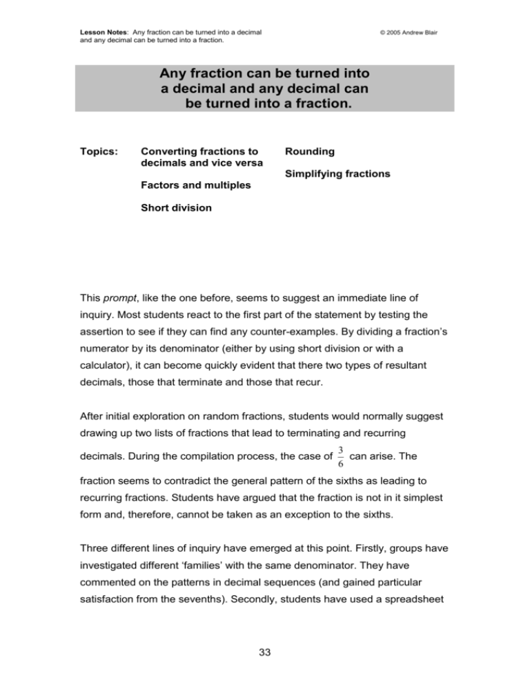 Lesson Notes