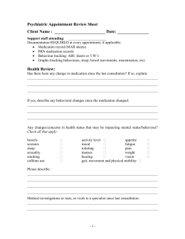 Medication Management Progress Notes