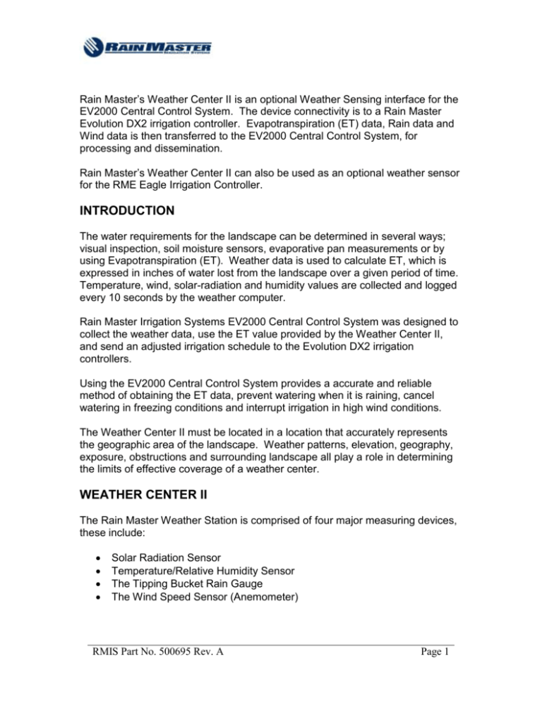 MS-Word-500695-A - Rain Master Control Systems