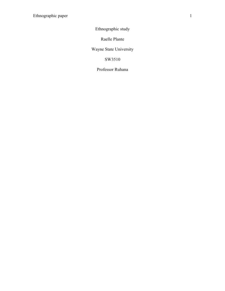 Ethnographic study