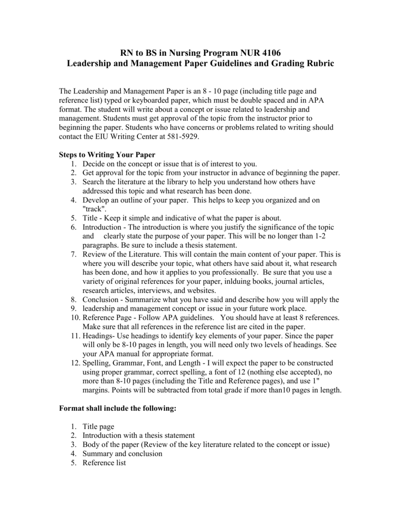 Concept Paper Example Format A Definition Of Terms And Concepts If 