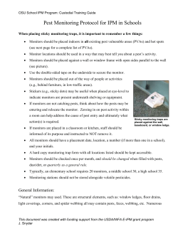 Sample Pest/Rodent Control Log