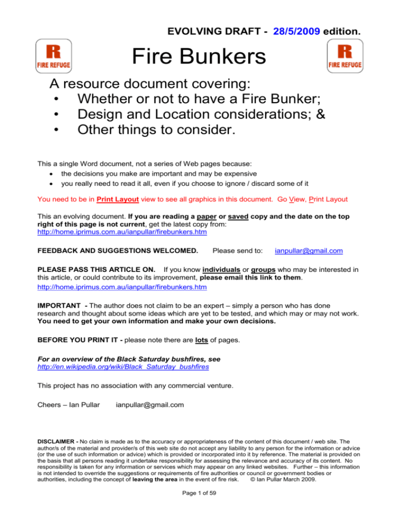 FIRE BUNKERS
