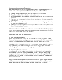 Rational Self Analysis - The Life Management Alliance