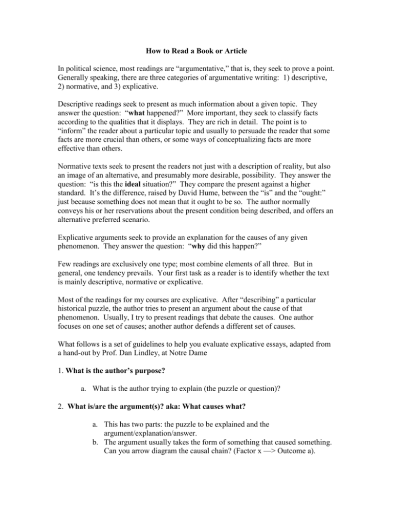 How To Read