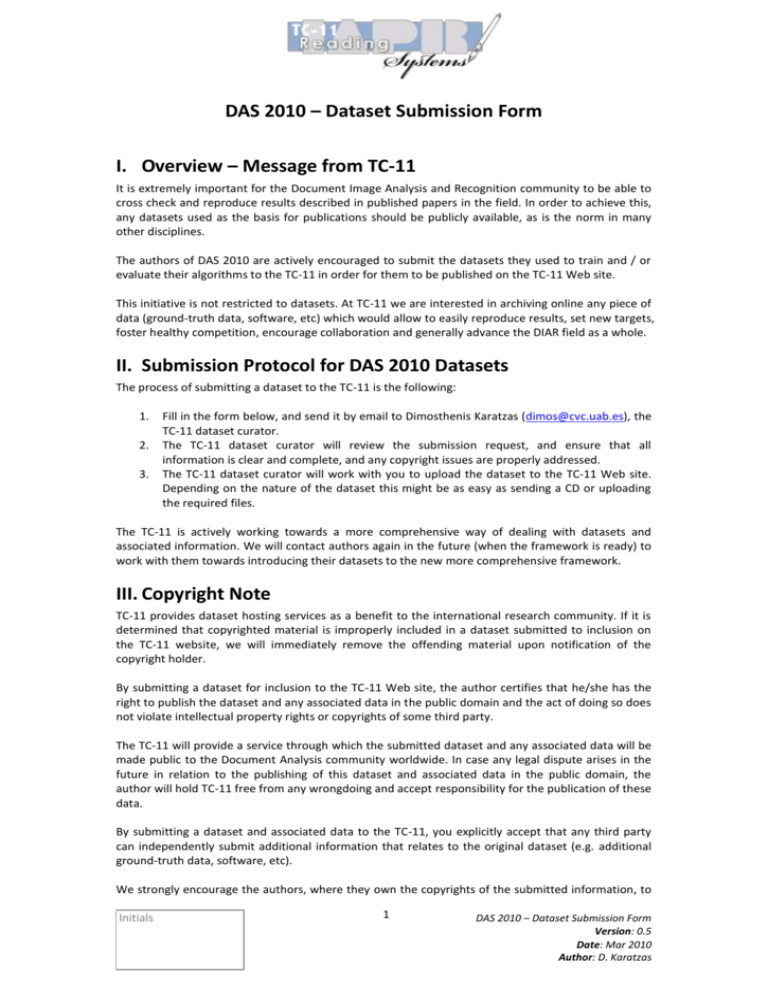 TC11 – Dataset Management
