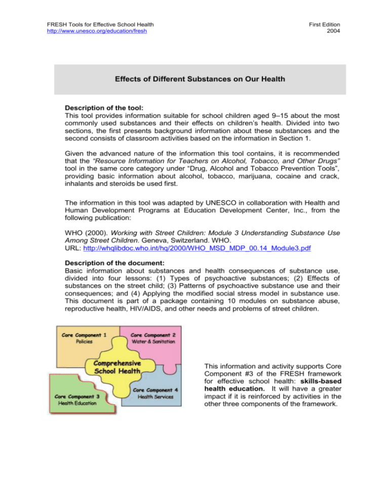 Effects Of Different Substances On Our Health