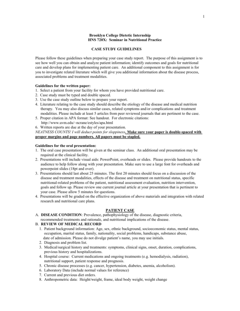 Case Study Academic Home Page