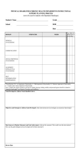 Global Assessment of Functioning (GAF) Scale