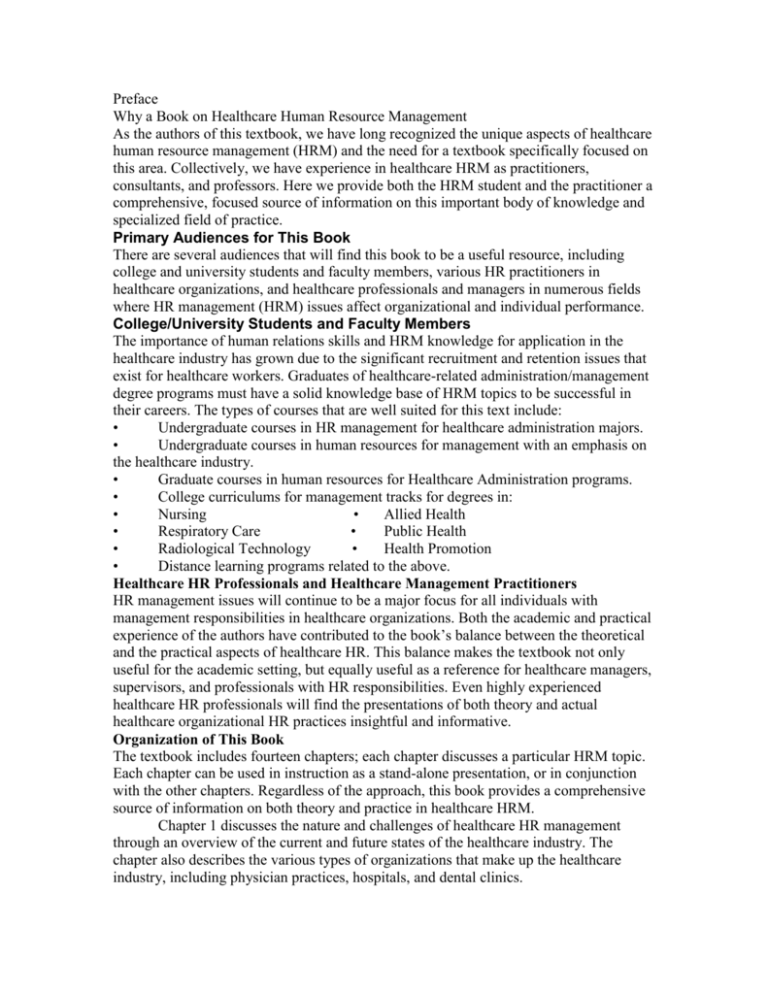 Preface Why A Book On Healthcare Human Resource Management preface-why-a-book-on-healthcare-human-resource-management