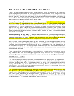 endodontic therapy/endodontic consent form