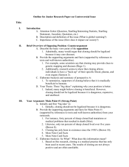 AP Debate Speech Outline (Must Be Typed)