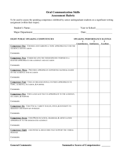 Guide 2: How to complete competency statements