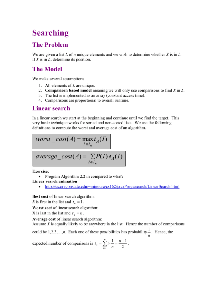 Linear Search
