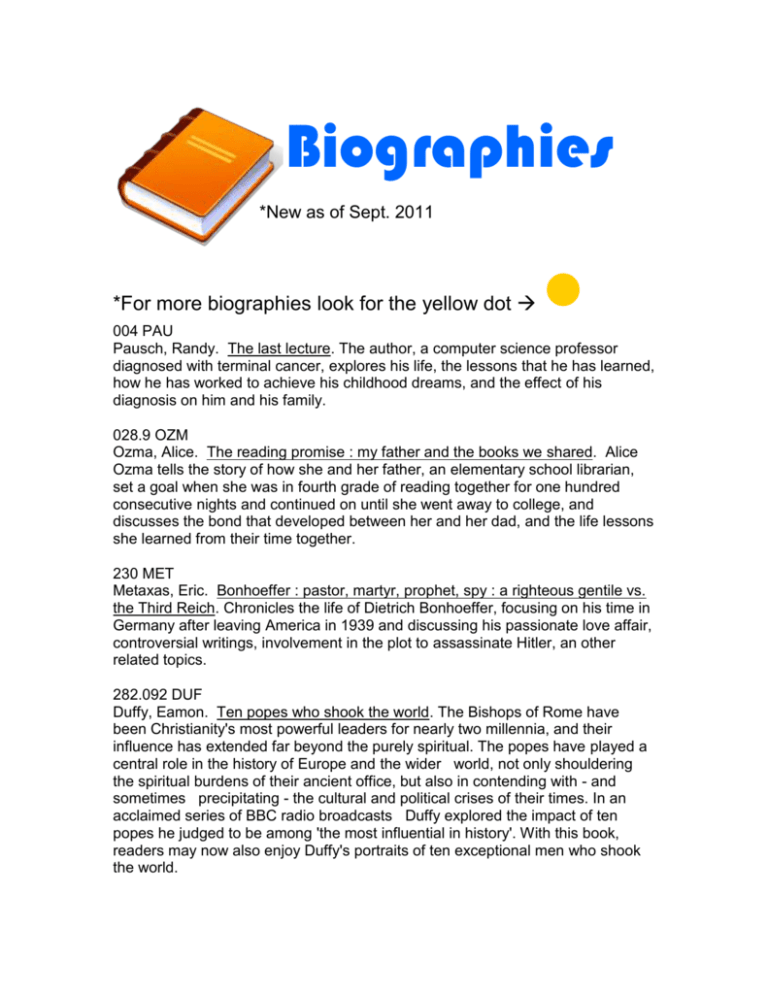 Biographies