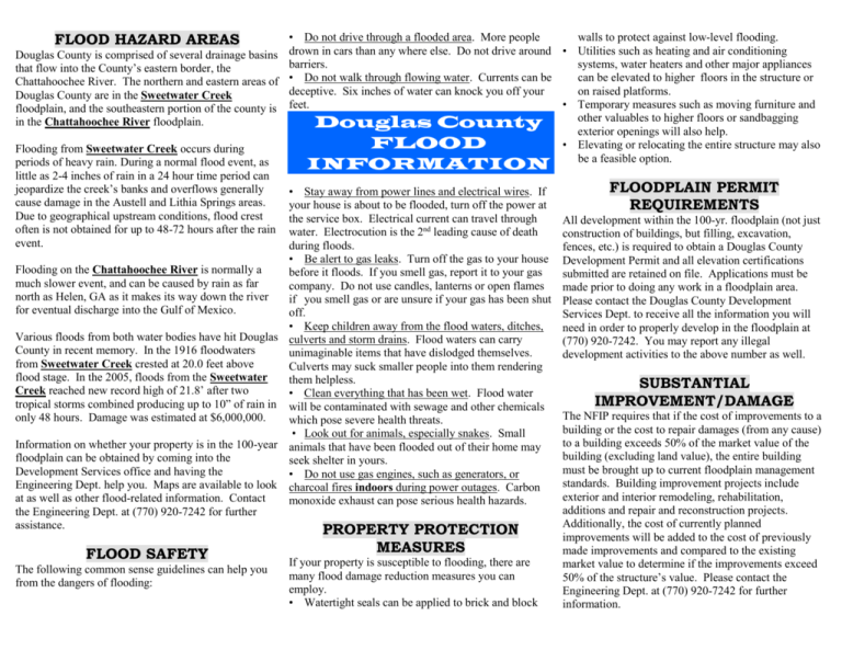 Douglas County Flood Information Brochure