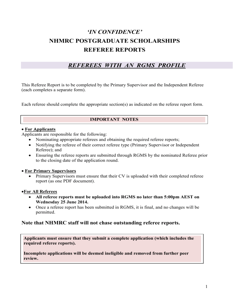 PGS Referee Report