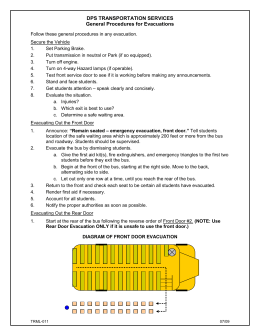 Bus Evacuation Form