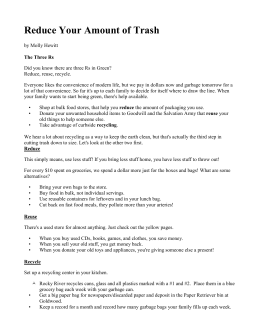 Sample letter to all tenants describing how to properly