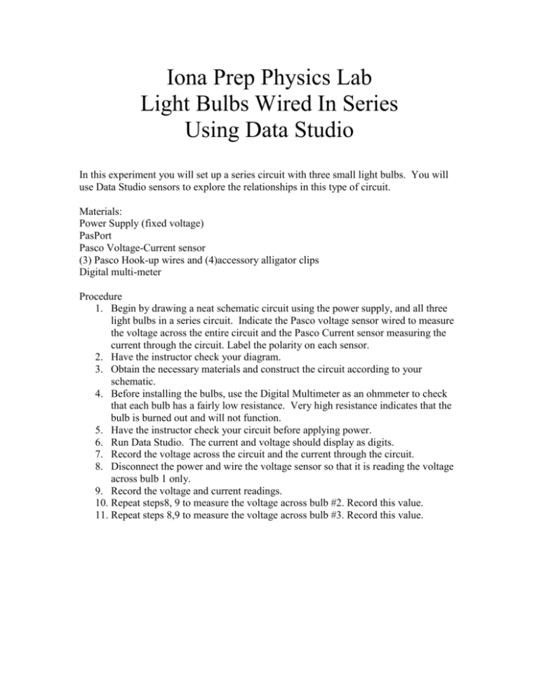 Data Studio version of Bulbs in Series