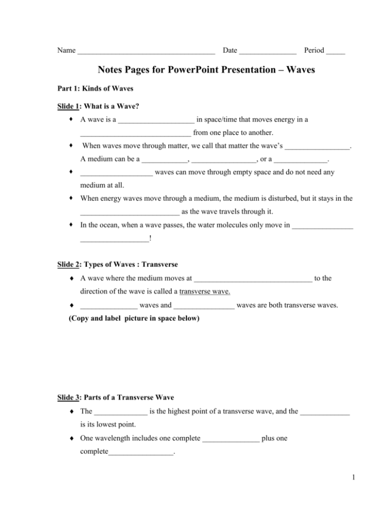 Notes Pages For PowerPoint Presentation
