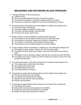 Activity 4.2.2 Blood Pressure Lab Report