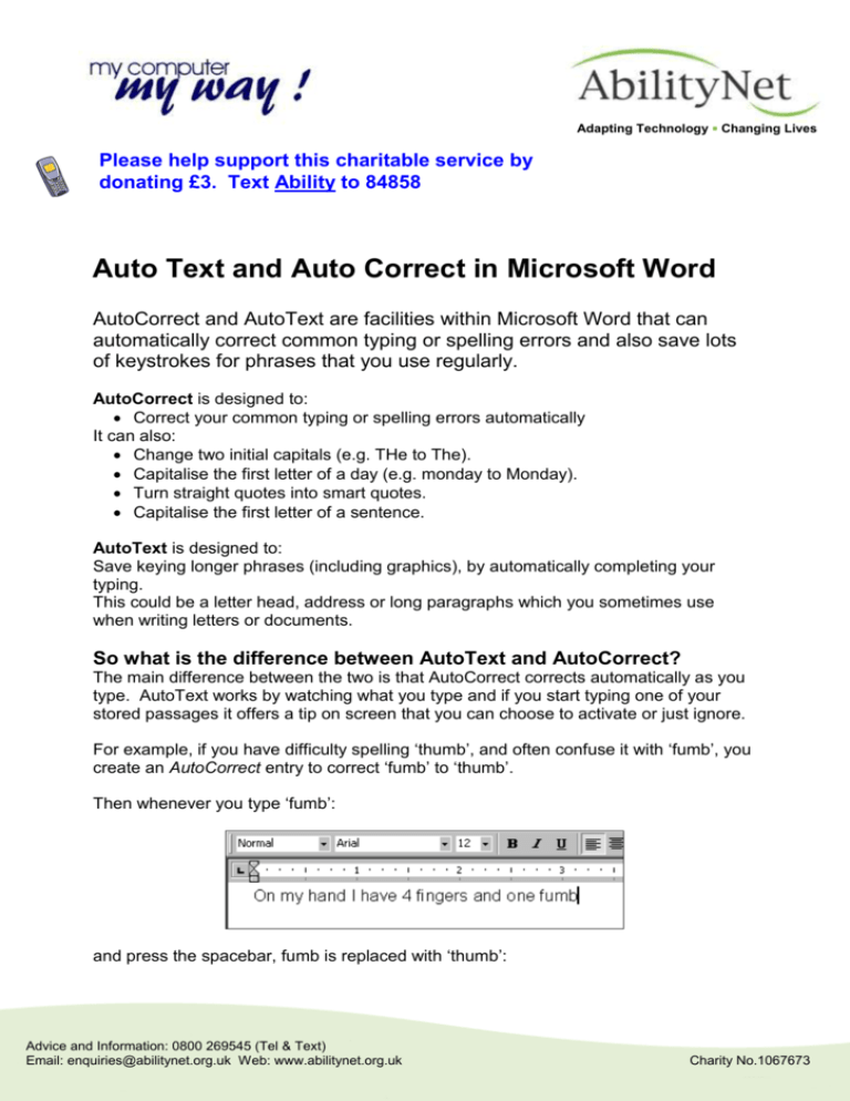 Adding Words To Autocorrect