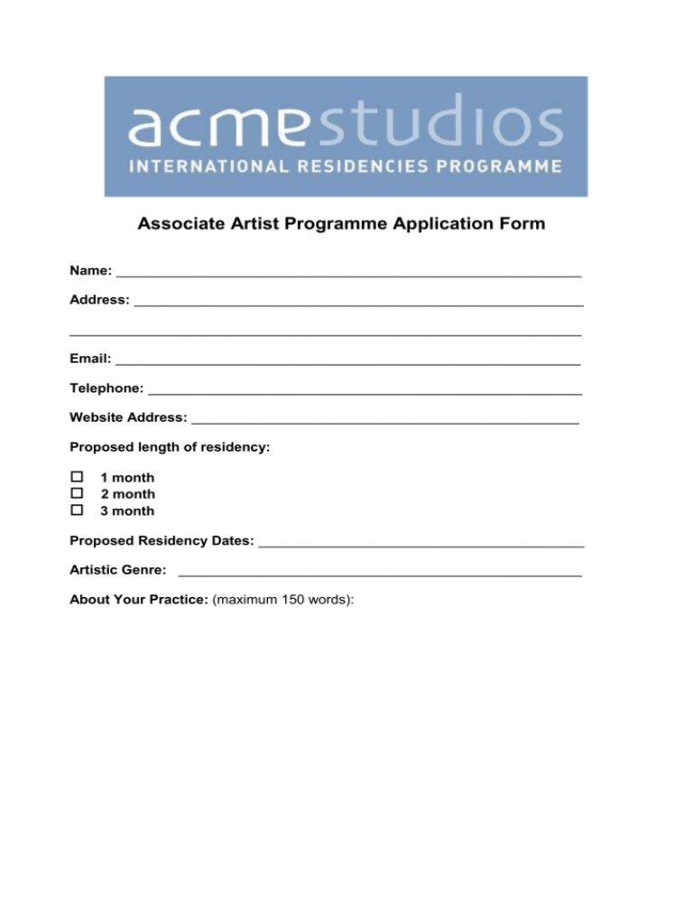 AAP Application Form AAP Application Form