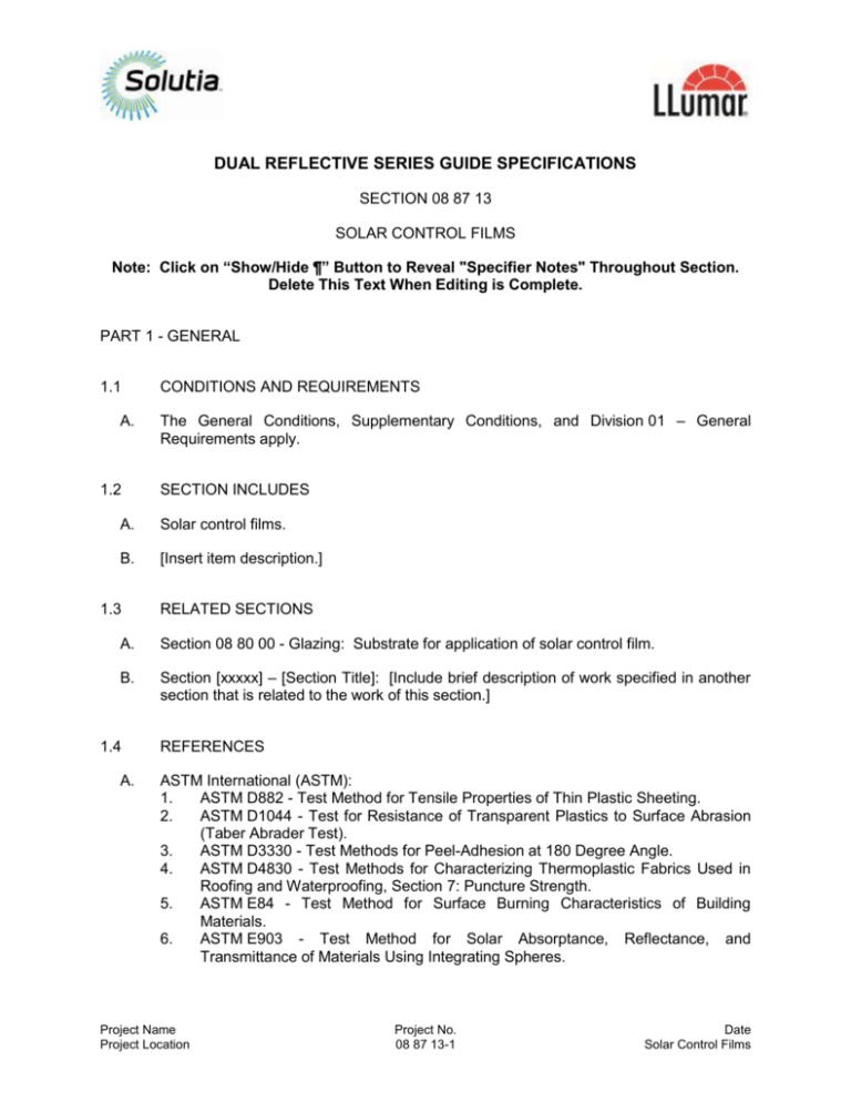 LLumar Solar Dual Reflective Series