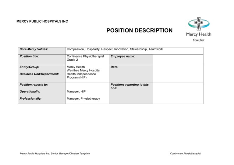Position Description