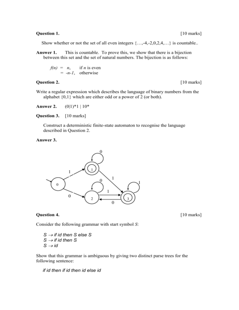 Question 1 Question 1