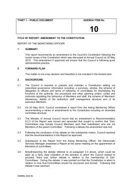 Preparing Terms of Reference