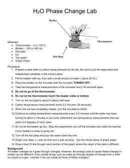 IB1 Physics Heating Curve of Water Lab