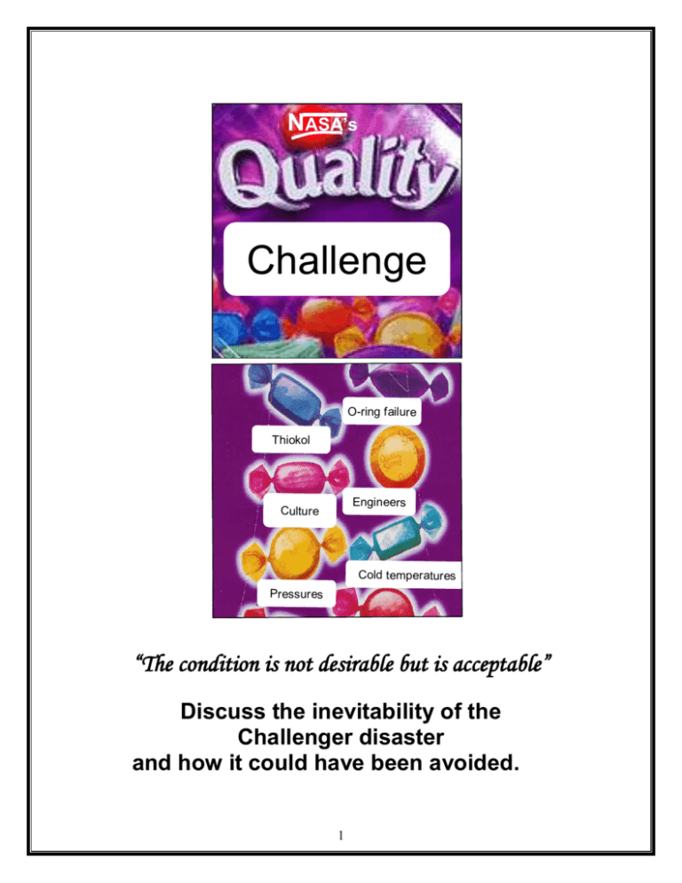  The Condition Is Not Desirable But Is Acceptable 