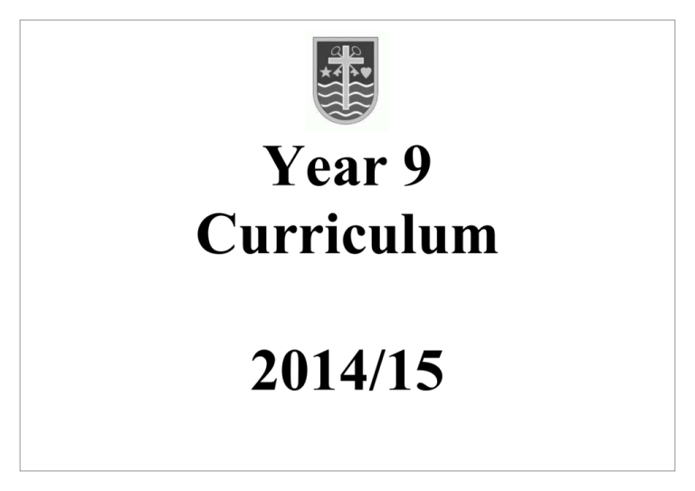 Year 9 Curriculum Bayside Comprehensive School Year 9 Curriculum Bayside Comprehensive School
