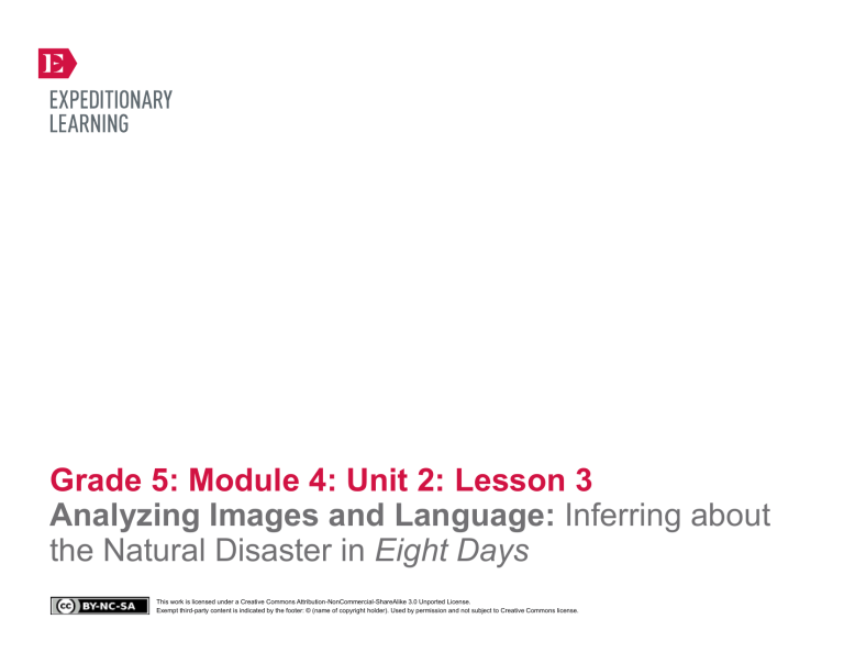Grade 5 ELA Module 4 Unit 2 Lesson 3