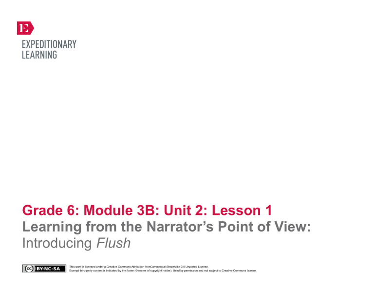 Grade 6 Module 3B Unit 2 Lesson 1